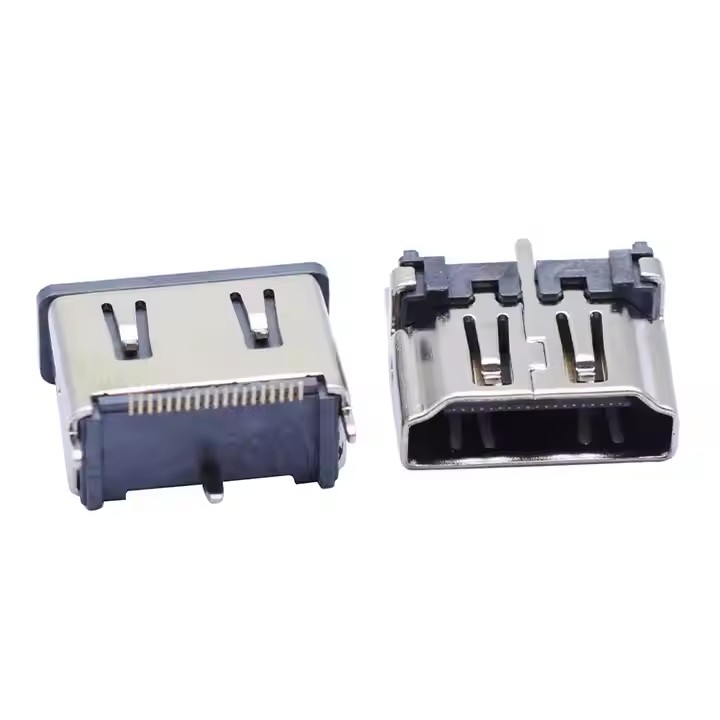 Best H-D-M-I female PCB connector 19 pin vertical patch SMT H10.5 ...
