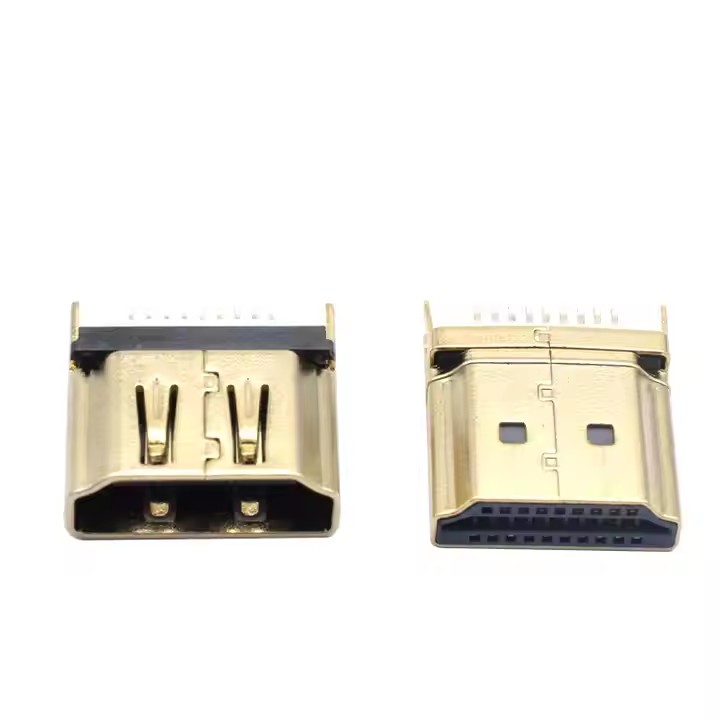 Best Gold Plated HD Multimedia Interface type a female Vertical Clamp H ...